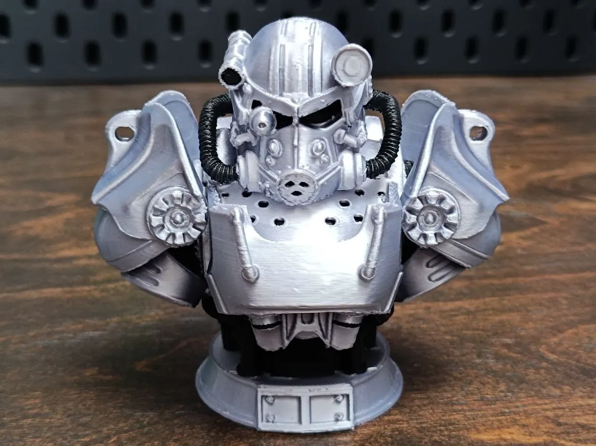 Fallout T-60 Power Armor bust - Free 3D Print Model - MakerWorld