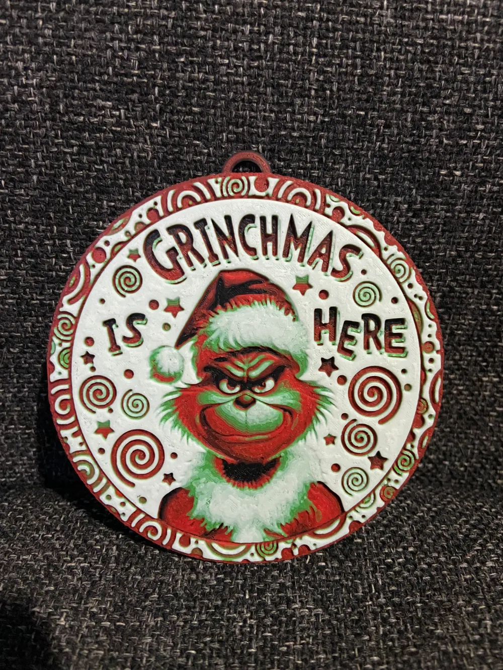 The Grinch Bauble - Free 3D Print Model - MakerWorld