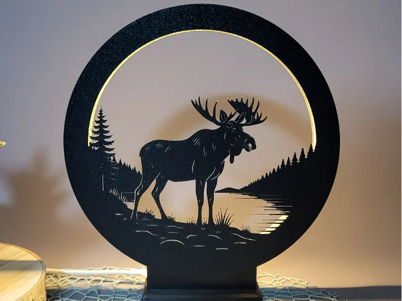 Moose Ring Lamp by 3D Hochofen Maggi MakerWorld: Download Free 3D Models