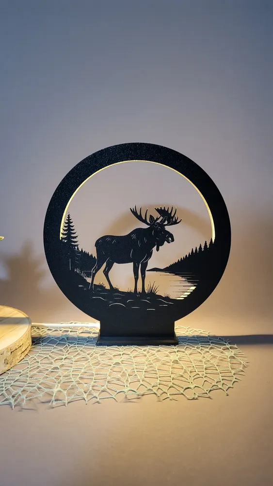 Moose Ring Lamp - Free 3D Print Model - MakerWorld