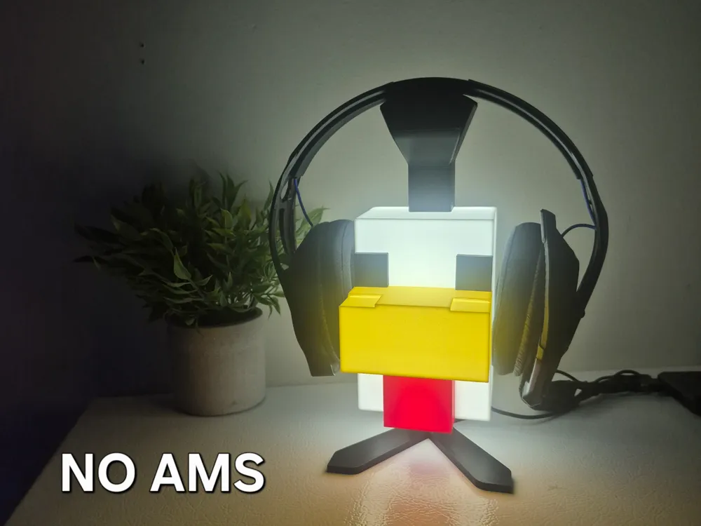 Minecraft Chicken headphone stand - Free 3D Print Model - MakerWorld