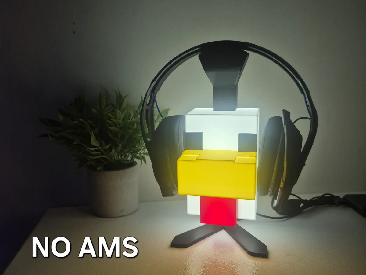 Minecraft Chicken headphone stand - Free 3D Print Model - MakerWorld