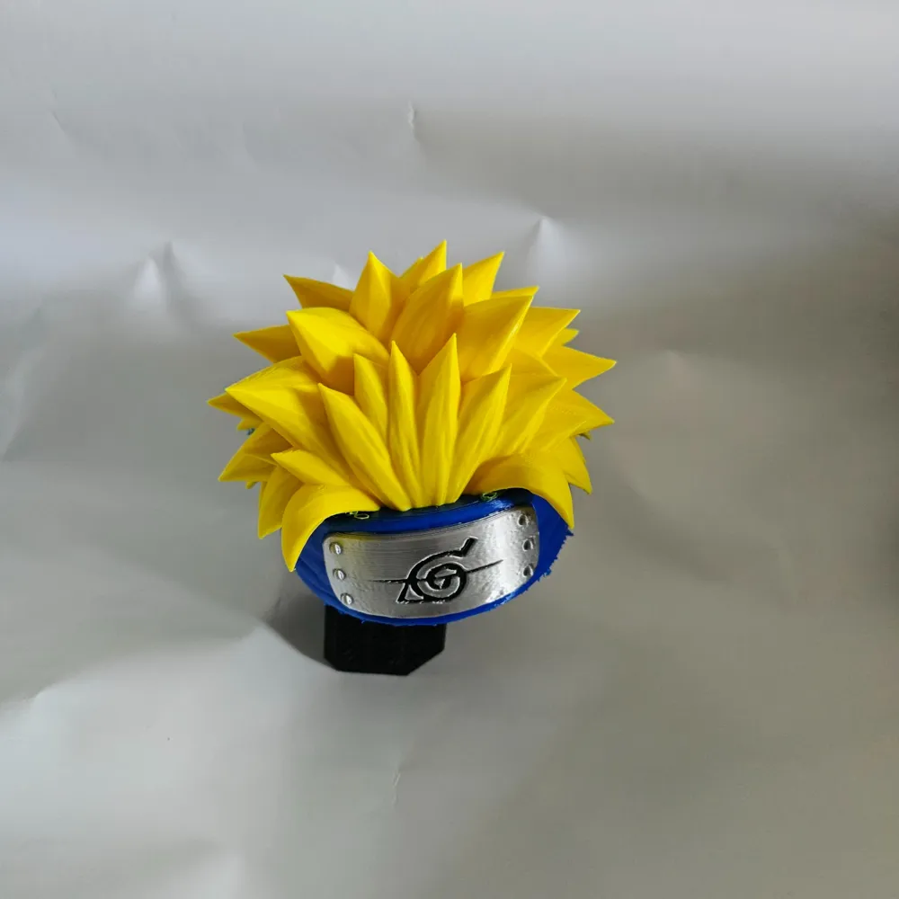 Naruto Wig "ADULT SIZE" 4 color ams - Free 3D Print Model - MakerWorld