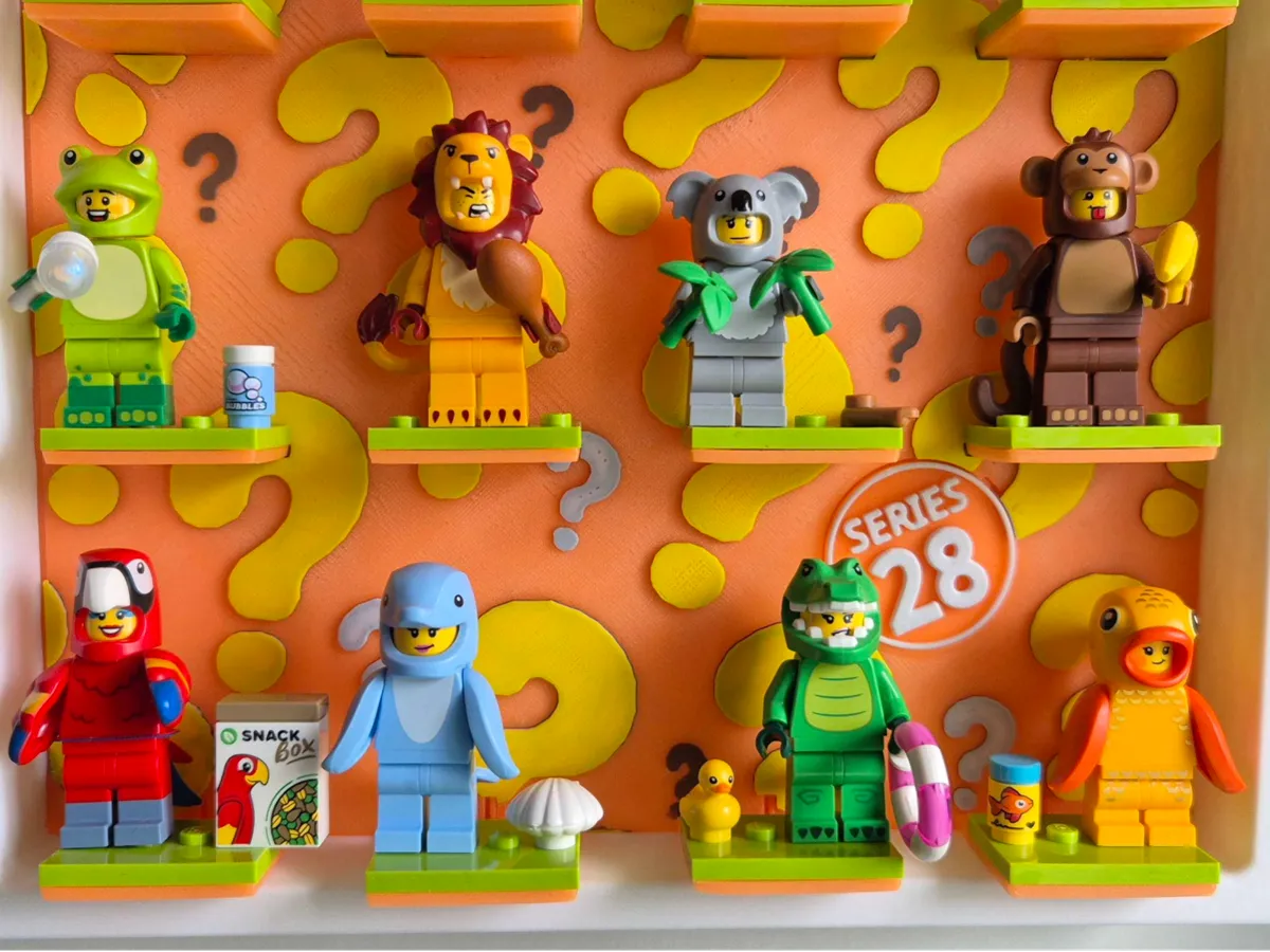 12 Minifigure Display Frame Legos CMF Series 21-29 - Free 3D Print ...