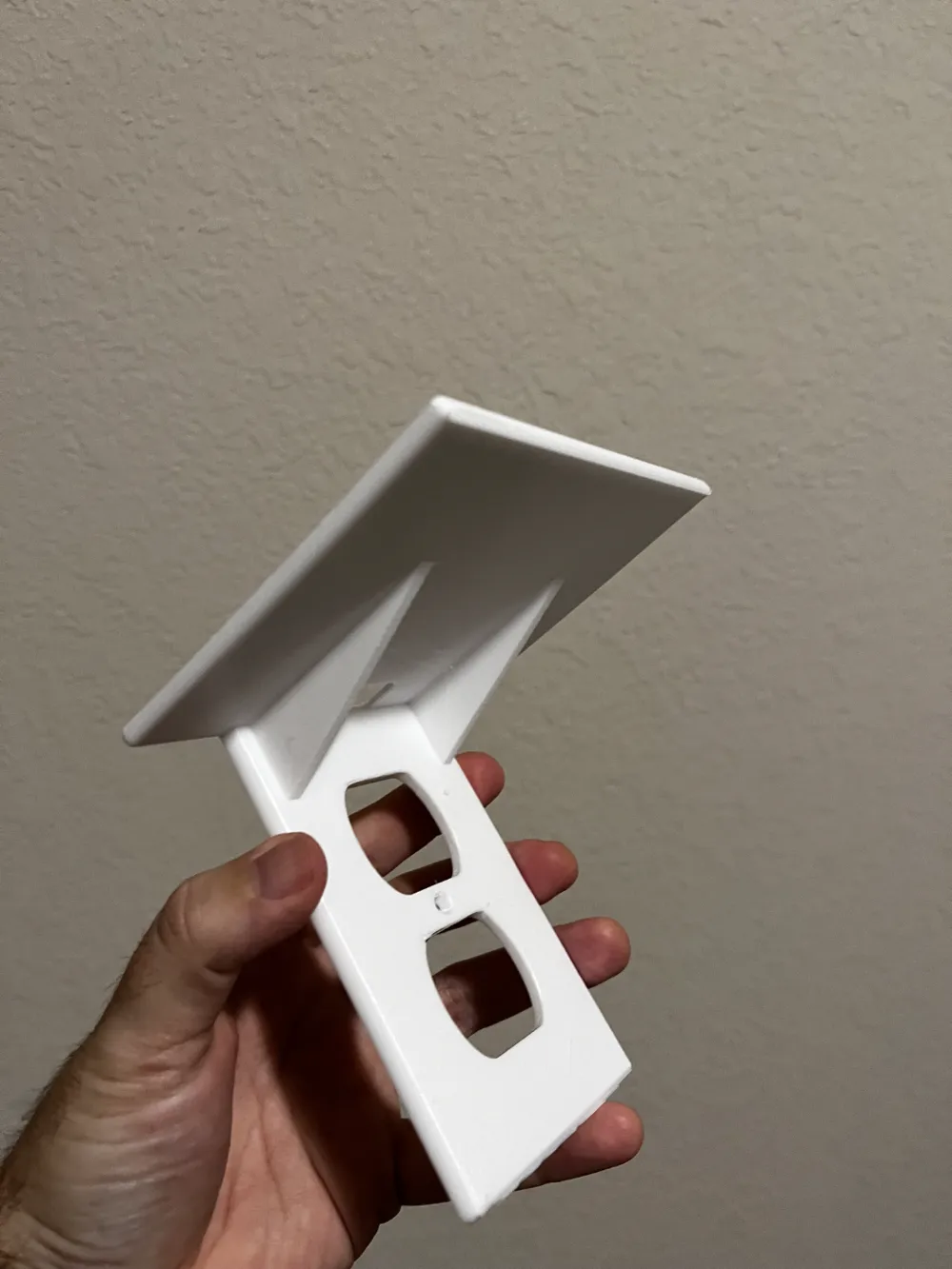 USA Electrical Outlet with top shelf with hole - Free 3D Print Model ...