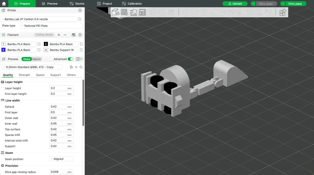 Print in place mini excavator by Vico_D - MakerWorld