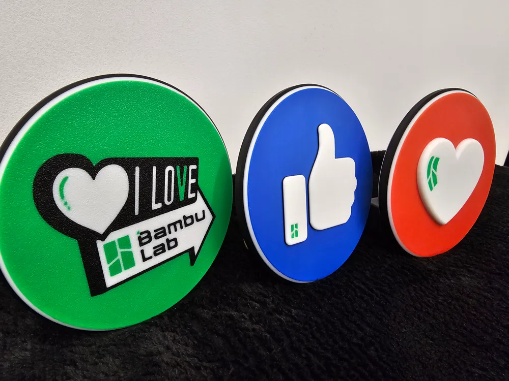 I Love Bambu Lab Logo by GoBo_3D - MakerWorld