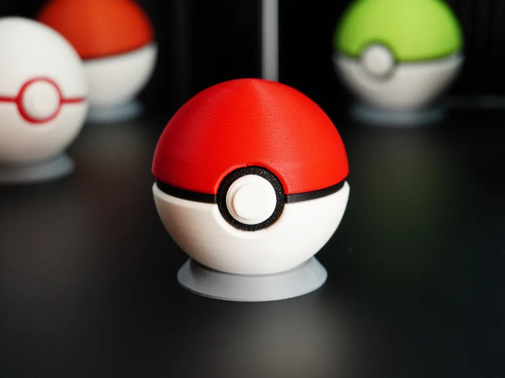 Mini Poké Ball - No AMS, No Glue - Free 3D Print Model - MakerWorld