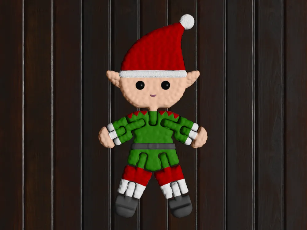 Articulated Elf Toy or Keychain by Soueu - MakerWorld