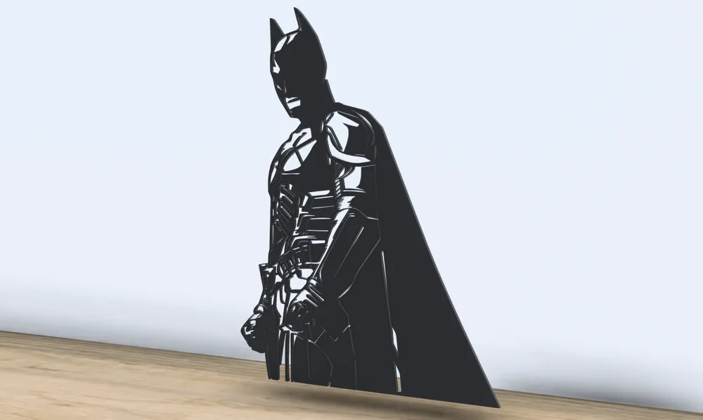 Batman - The Dark Knight - 2d silhouette by JF-699 MakerWorld: Download ...