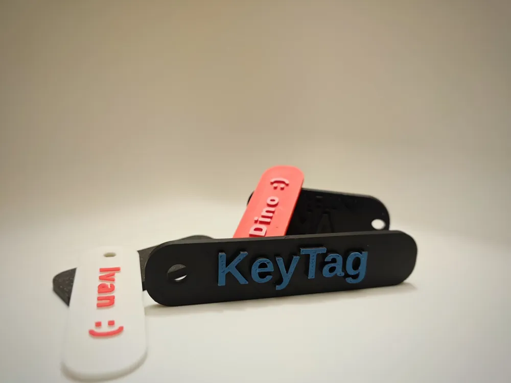 Modern Personalized Key Tag by DevNinja - MakerWorld