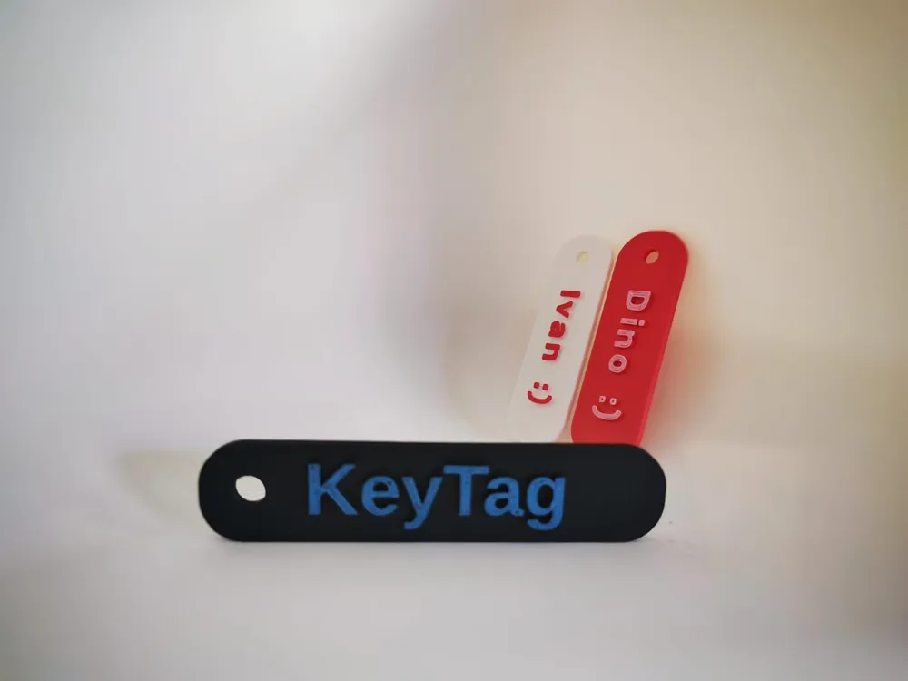 Modern Personalized Key Tag by DevNinja - MakerWorld