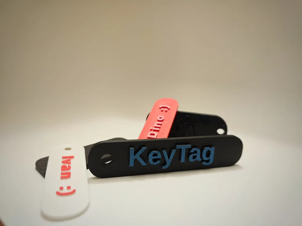 Modern Personalized Key Tag by DevNinja - MakerWorld