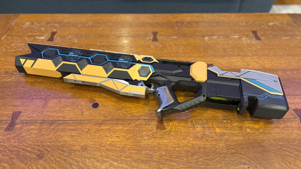 Flatline Reactive - NERF Rayven Body Kit - Free 3D Print Model - MakerWorld