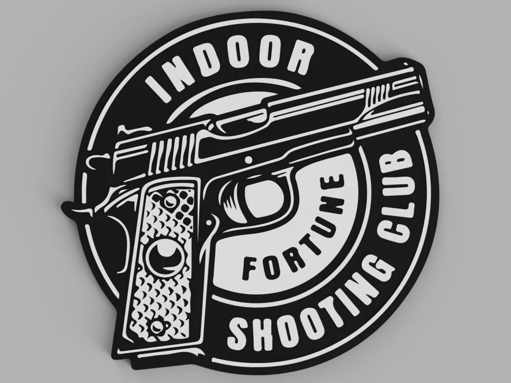 Indoor shooting club coaster by jakubhroch - MakerWorld