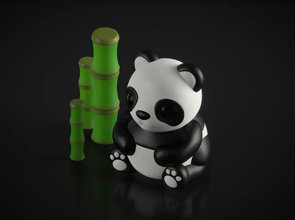 Cute Panda Minimals - Free 3D Print Model - MakerWorld