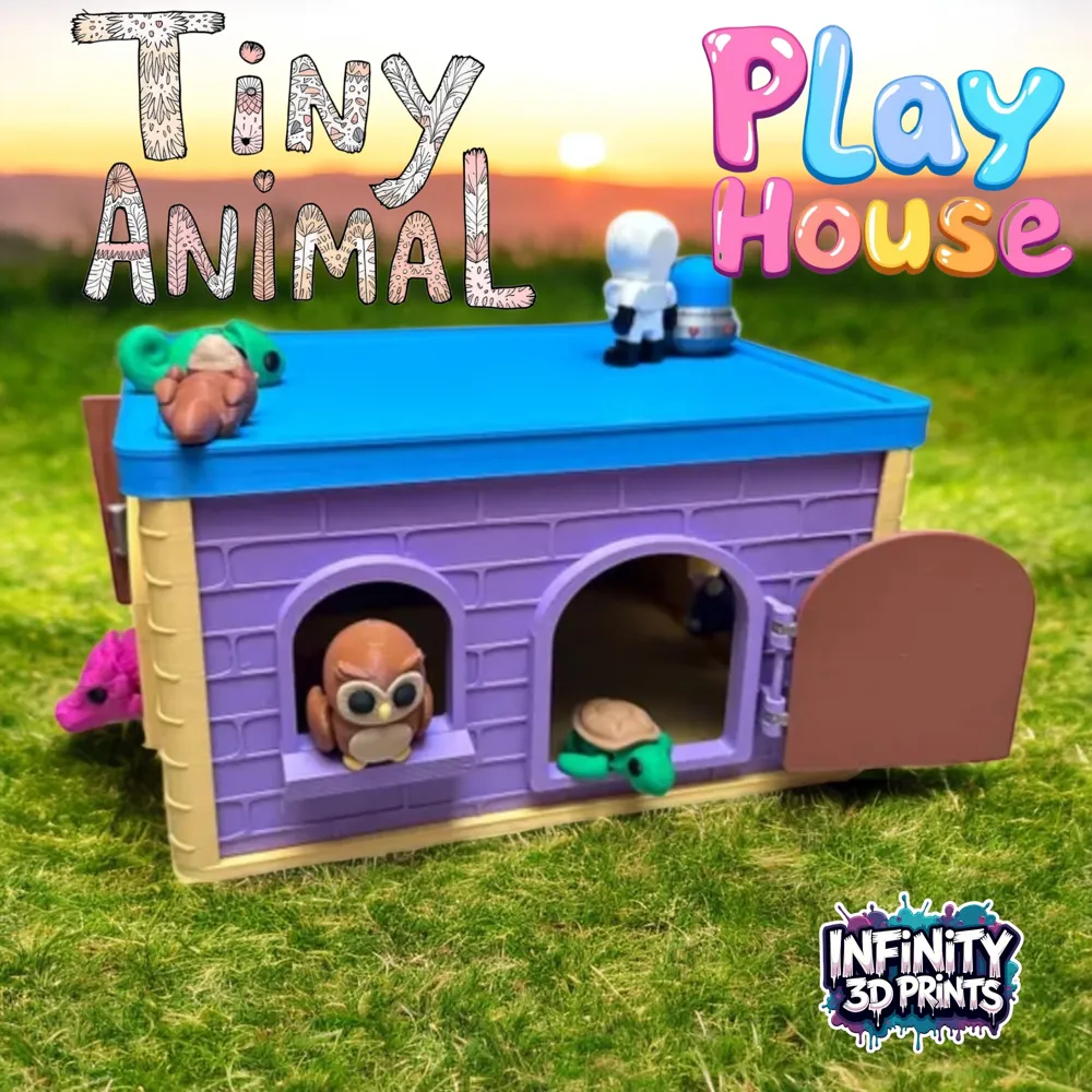 TINY ANIMAL PLAY HOUSE - Free 3D Print Model - MakerWorld