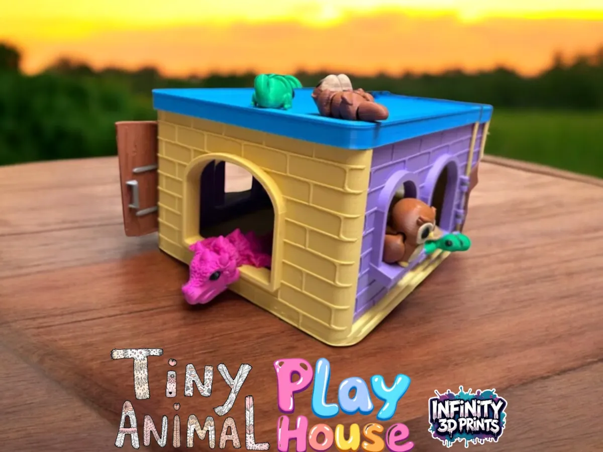 TINY ANIMAL PLAY HOUSE - Free 3D Print Model - MakerWorld