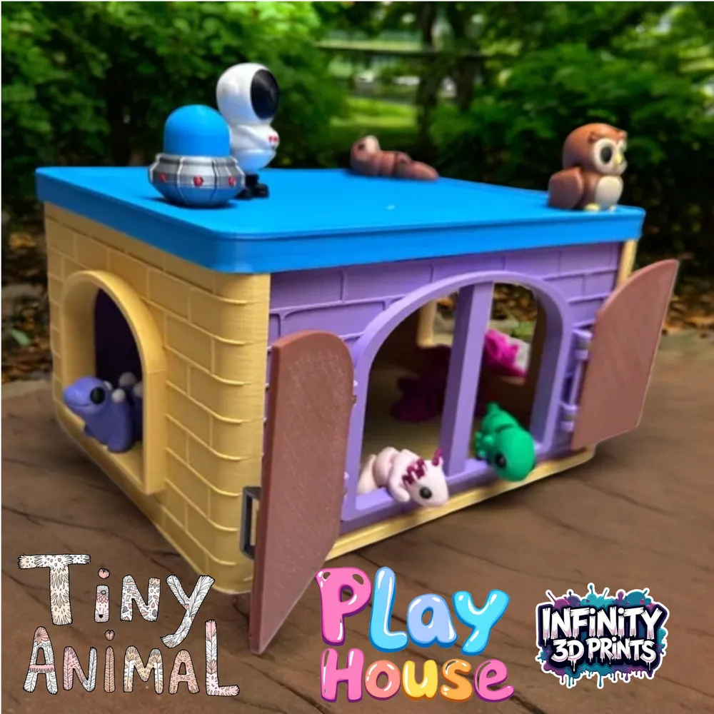 TINY ANIMAL PLAY HOUSE - Free 3D Print Model - MakerWorld