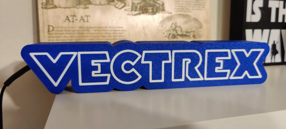 Vectrex Logo ( European Edition) Lightbox by KF Designs - MakerWorld