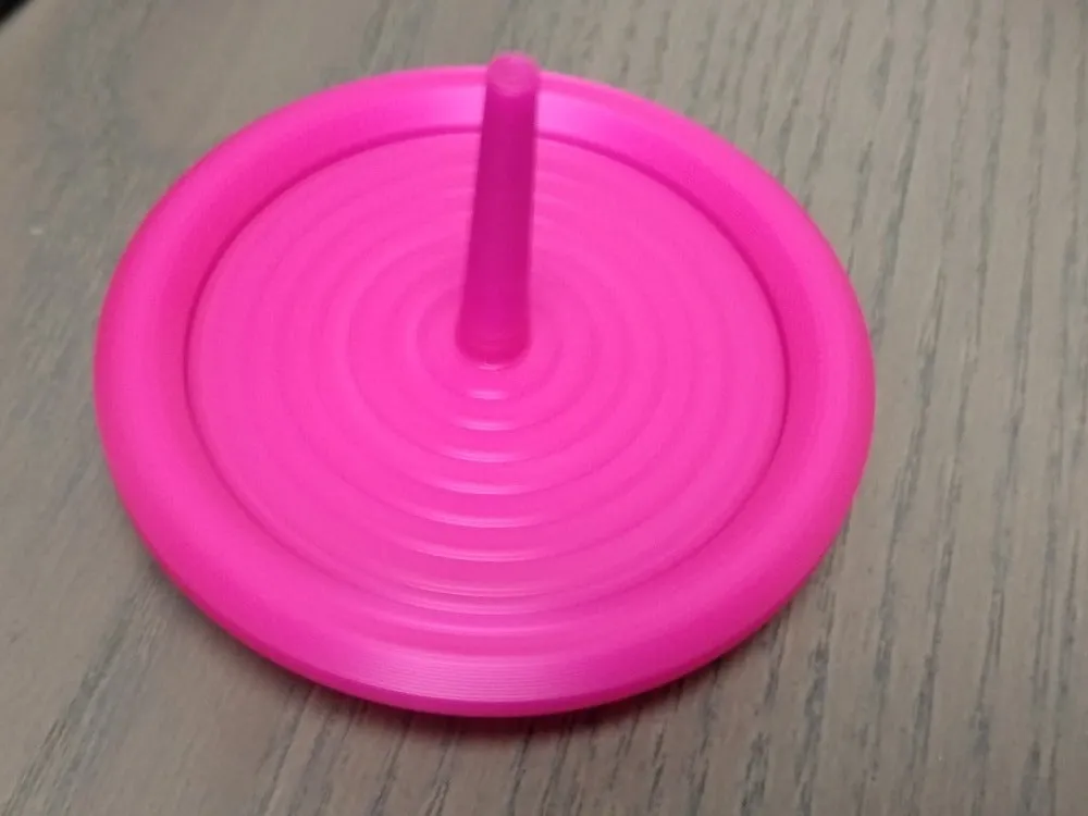 spinning disk top / gyroscope, three-part, assembly without gluing by ...