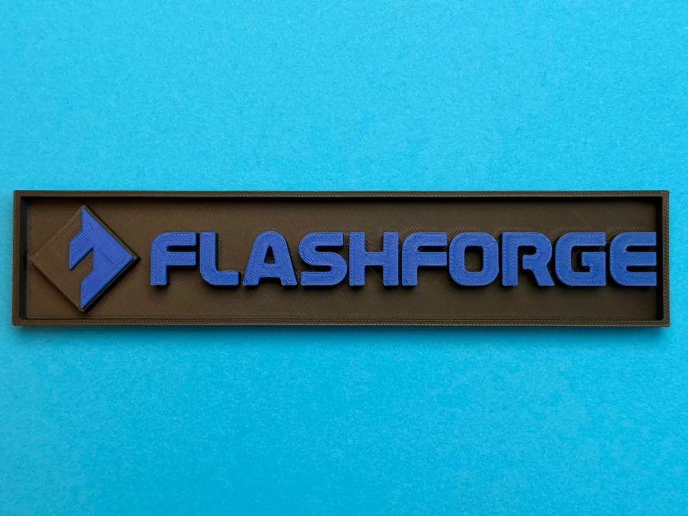 FLASHFORGE Logo with emboss letters by Gnomlab MakerWorld: Download ...