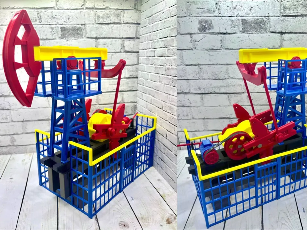 Oil pumping unit by Eduard_Shaidullin MakerWorld: Download Free 3D Models