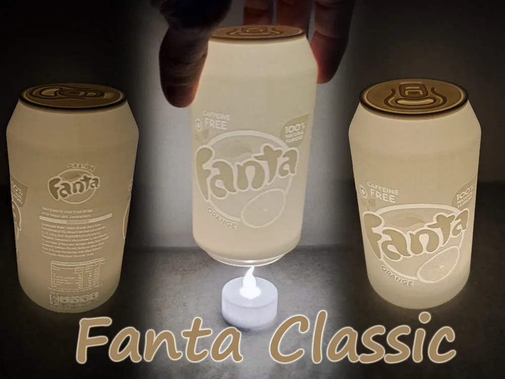 Fanta Classic - Free 3D Print Model - MakerWorld
