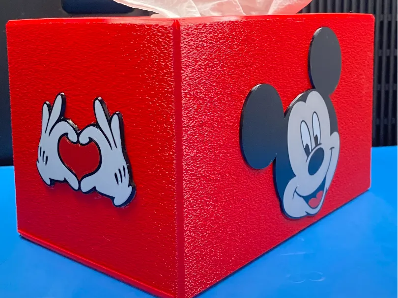 Mickey Recessed Tissue Box mickey - Free 3D Print Model - MakerWorld