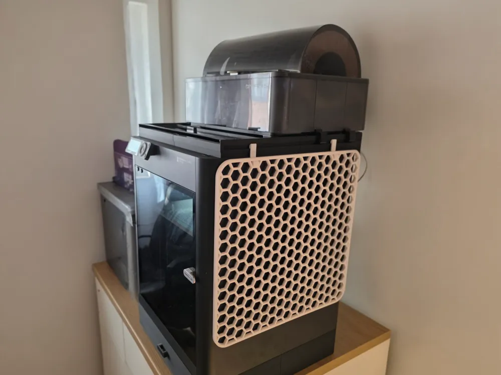 P1S X1C HSW Side Panel Honeycomb Storage Wall - Free 3D Print Model ...