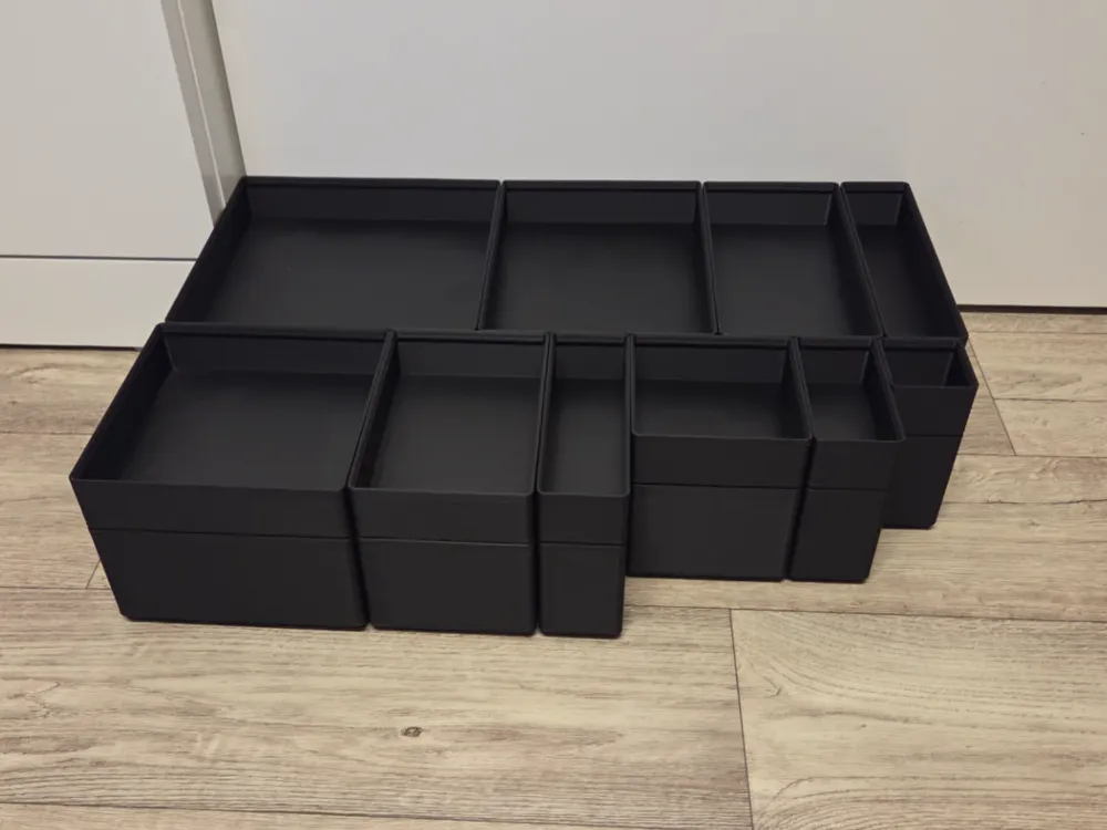 Gridfinity full and half hight stackable - Free 3D Print Model - MakerWorld