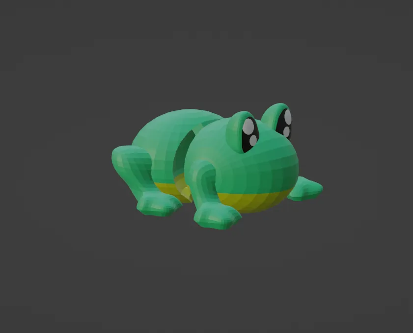 Articulated Cute Frog - Free 3D Print Model - MakerWorld