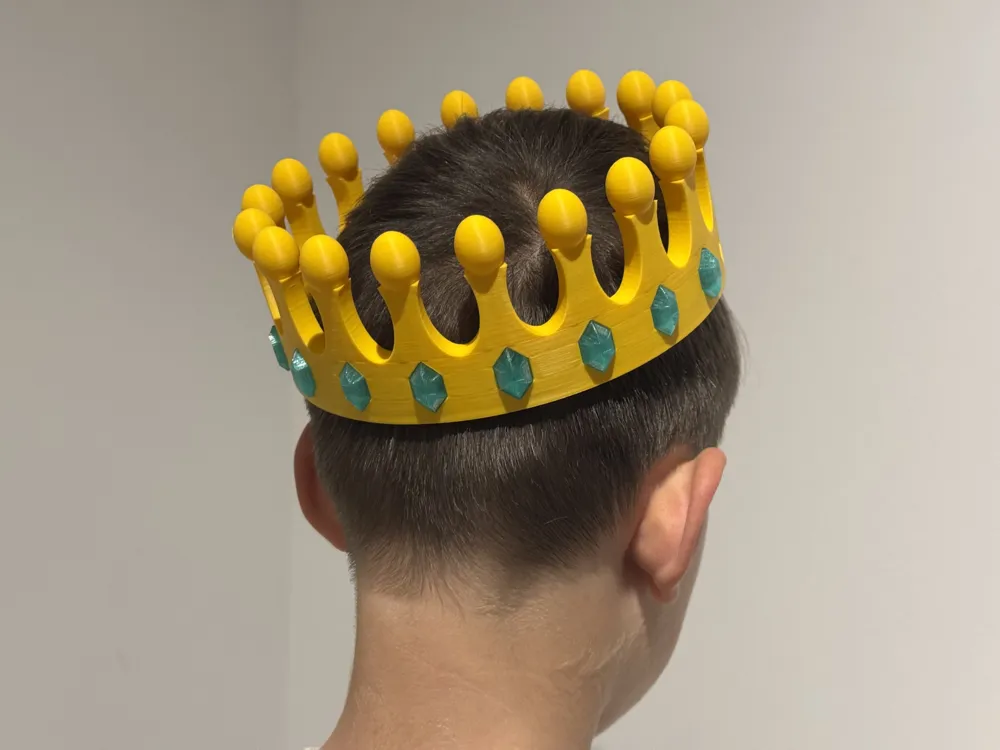 Kid-Designed Modular 18-Jewel Crown by 3D Modular Madness MakerWorld: Download Free 3D Models