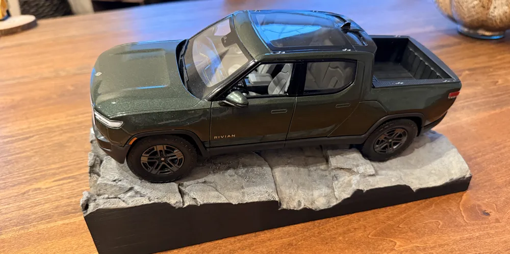 Rivian R1T Die-Cast Rock Stand - Free 3D Print Model - MakerWorld