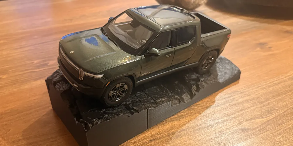 Rivian R1T Die-Cast Rock Stand - Free 3D Print Model - MakerWorld