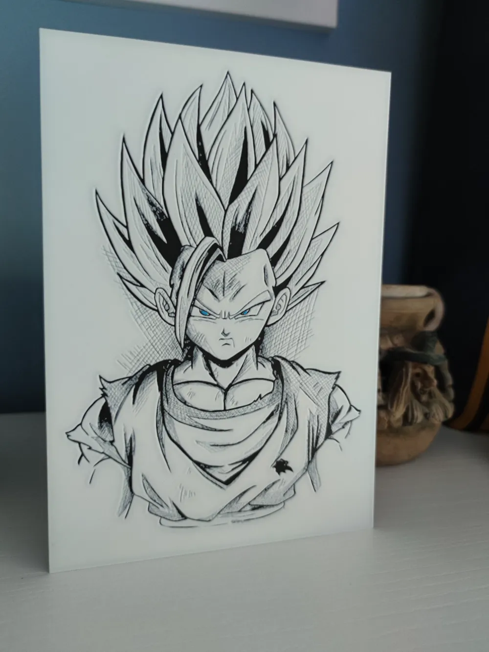 Hueforge Gohan SS2 by Litolunar MakerWorld: Download Free 3D Models