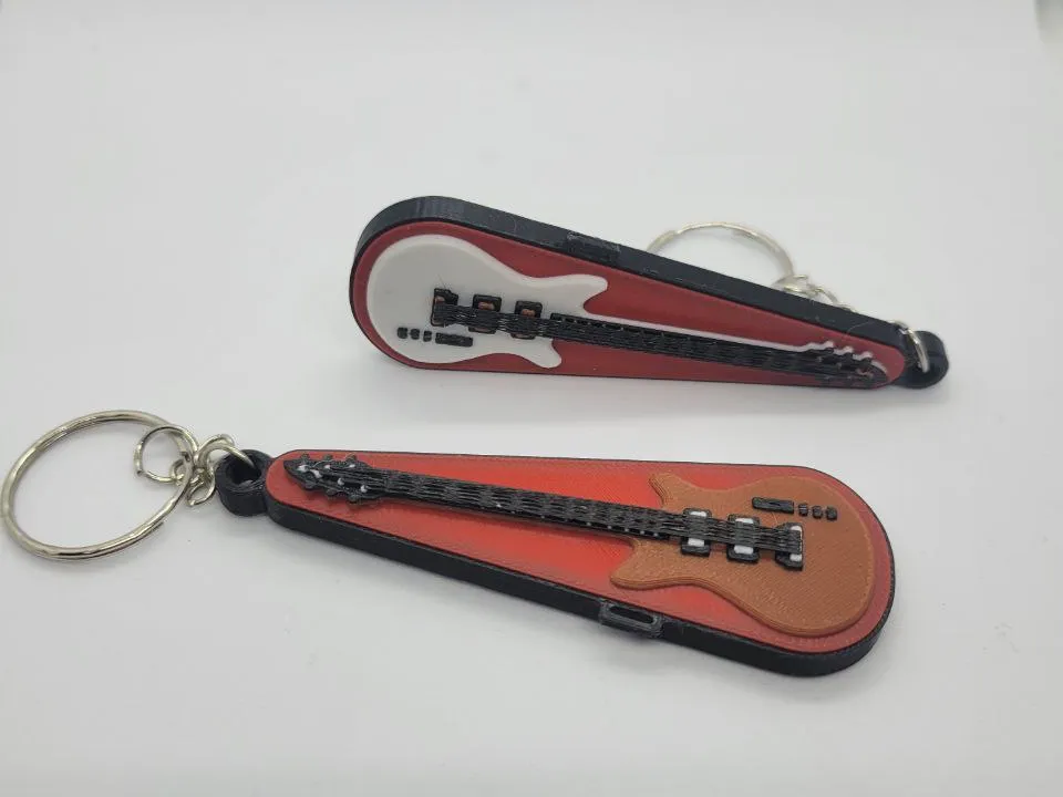 Guitar and violin keychain by mac93 MakerWorld: Download Free 3D Models