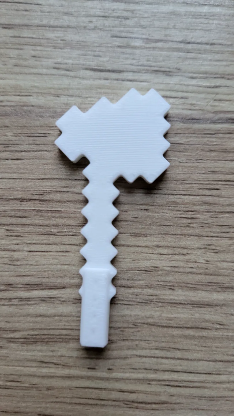 weapon tools for dummy 13 axe minecraft by AdminAdam - MakerWorld