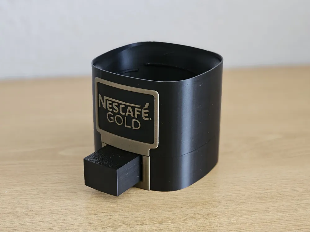 Nescafe Gold Coffee Dispenser - Free 3D Print Model - MakerWorld