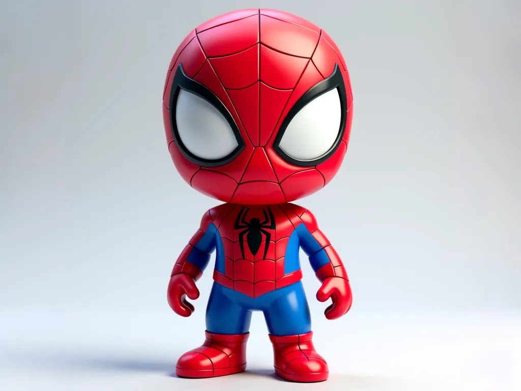 Spider Hero Chibi Figurine – Pop Style - Free 3D Print Model - MakerWorld