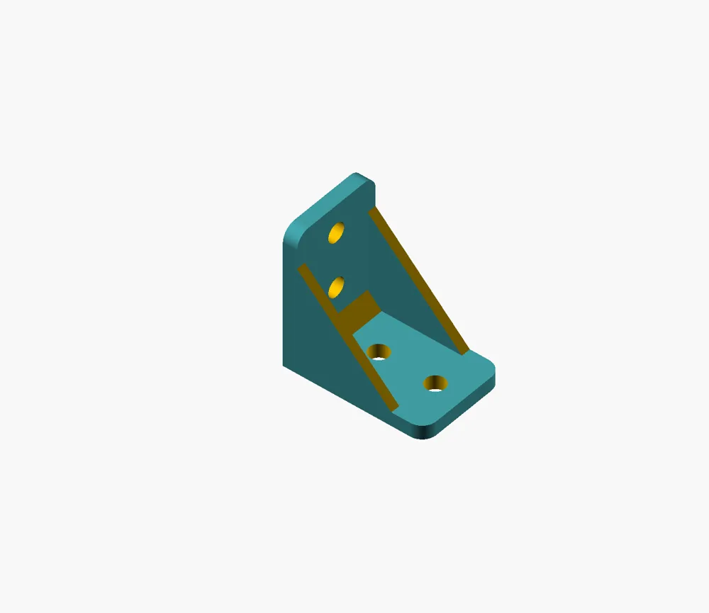 L Shaped Corner Angle Bracket - Free 3D Print Model - MakerWorld