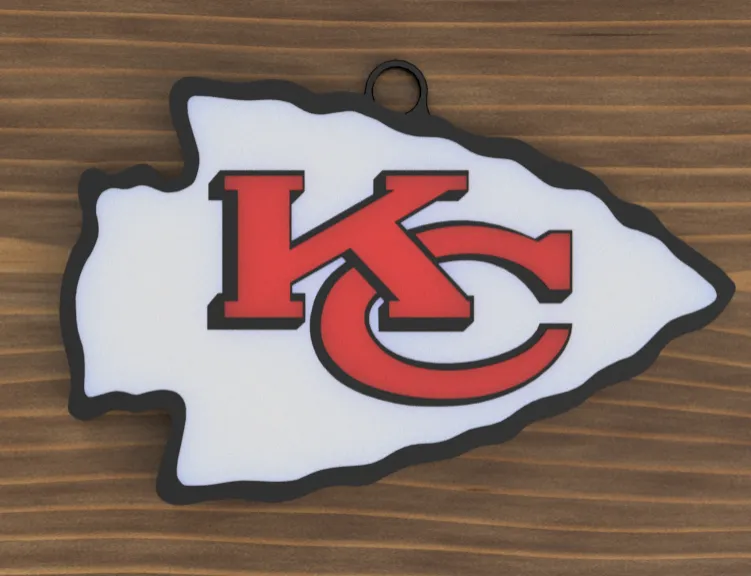Kansas City Chiefs Pendant for Oversized Chain by MFDesigns3D - MakerWorld