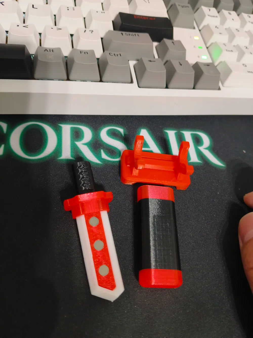 EDC玩具 迷你武士刀磁力推牌 Magnetic fidget sword Mini katana by mro2013 - MakerWorld