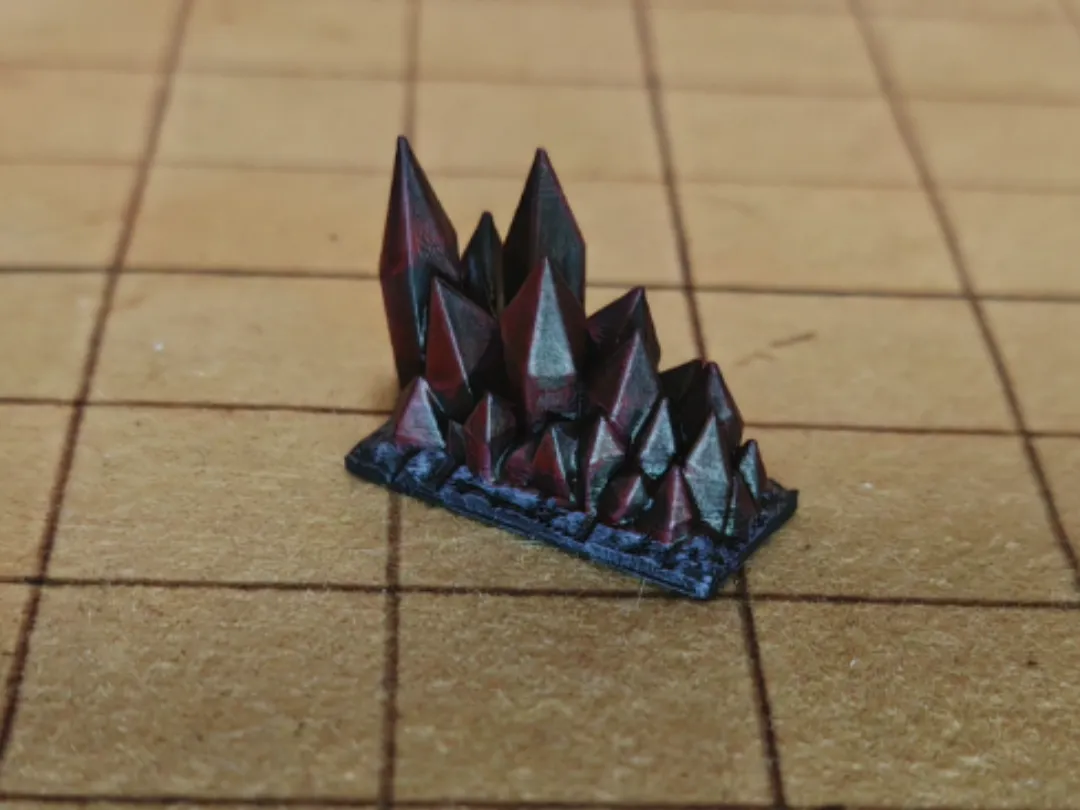 DnD Low Crystal Wall - Openlock / Openforge Topper - Free 3D Print ...
