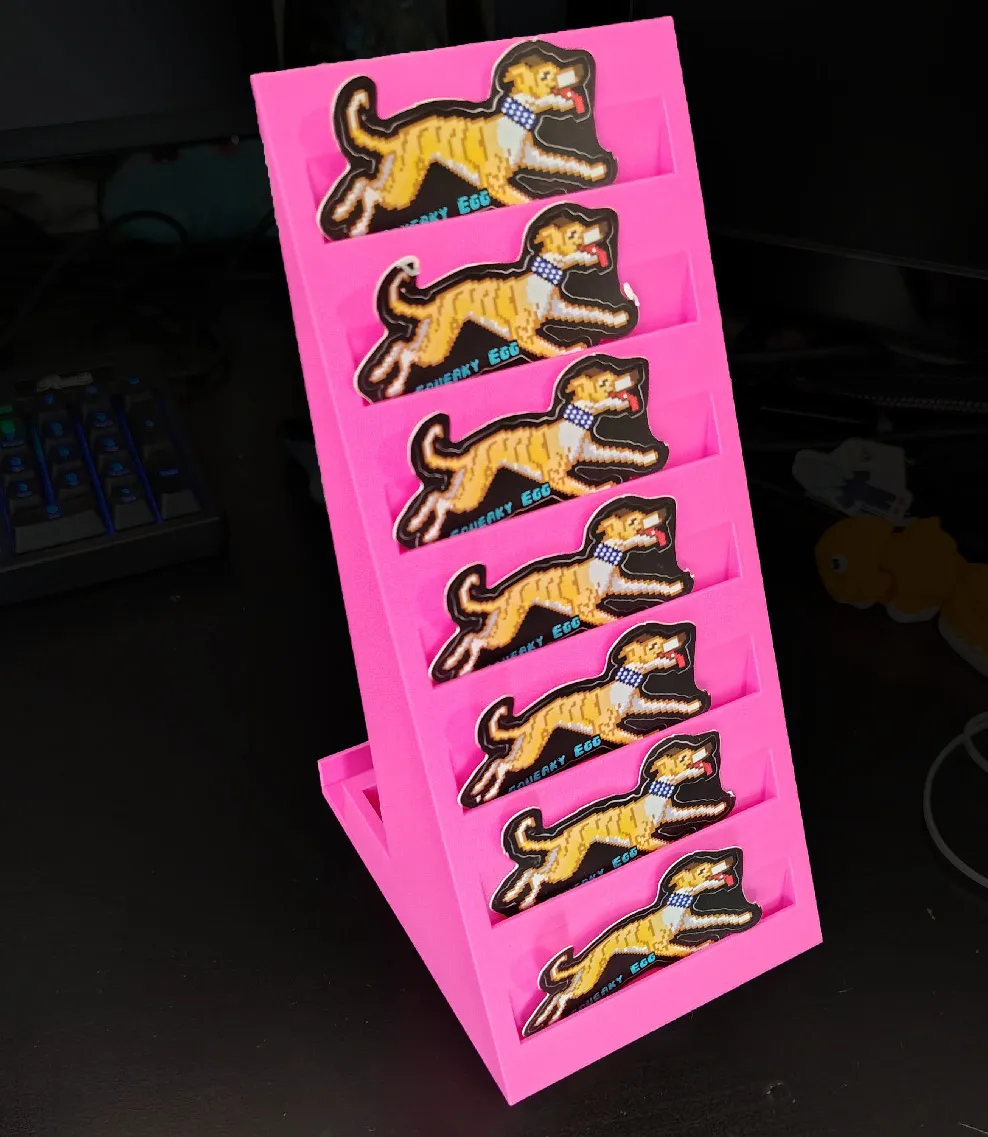 Sticker Display For Smaller Size Stickers by Squeak MakerWorld: Download Free 3D Models