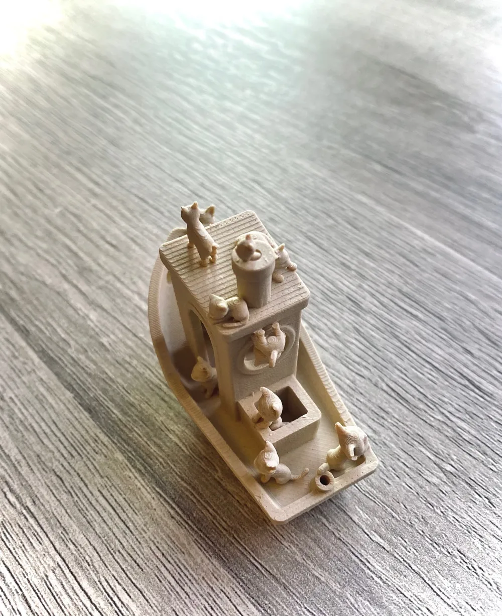 Crazy Cat Benchy by Settlers MakerWorld: Download Free 3D Models