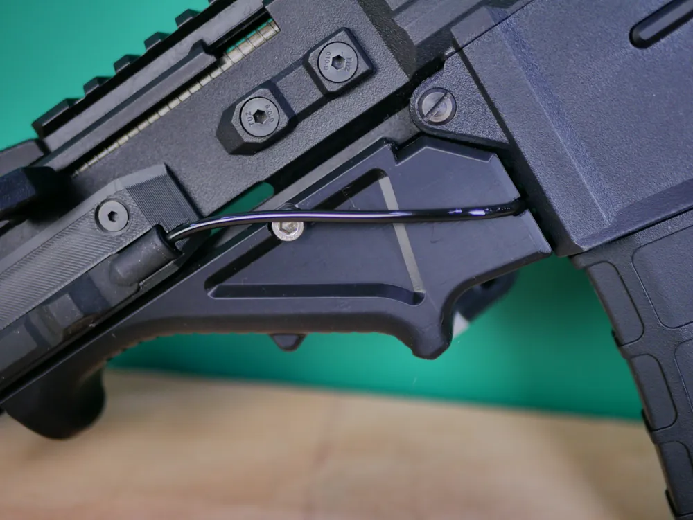 Angled foregrip with cable tidy hole - Free 3D Print Model - MakerWorld