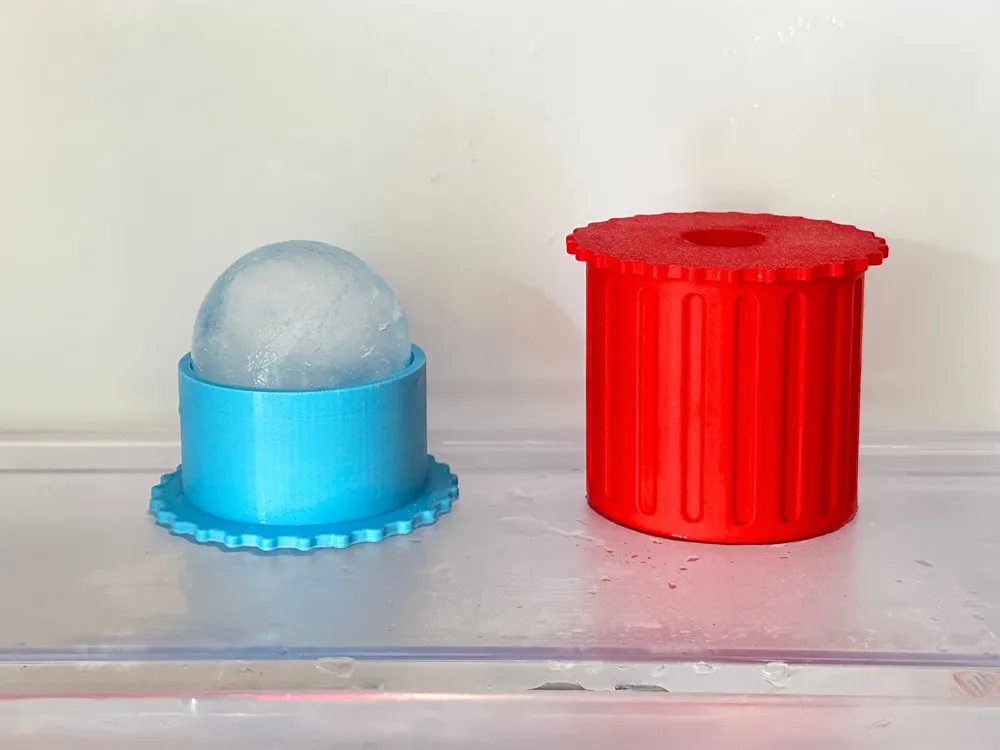 Ice Ball Maker (Easy Release) - Free 3D Print Model - MakerWorld
