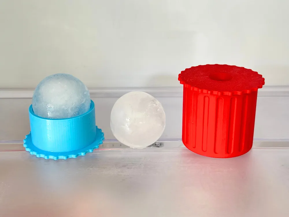 Ice Ball Maker (Easy Release) - Free 3D Print Model - MakerWorld