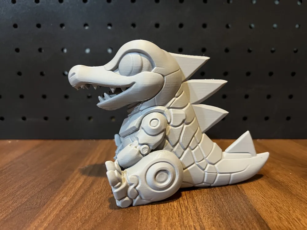 Mecha Pokemon Series — Totodile Statue - Free 3D Print Model - MakerWorld